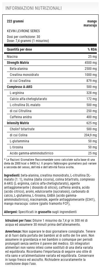 Scatterbrain Pre-Workout 222g Kevin Levrone Series